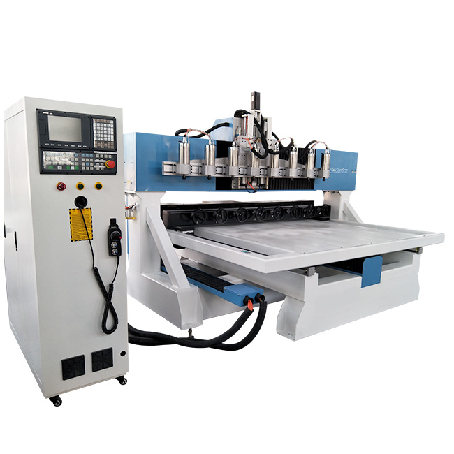 3D 4 Eixo CNC Máquina de roteador CNC Multi -hhead Router - Igolden CNC